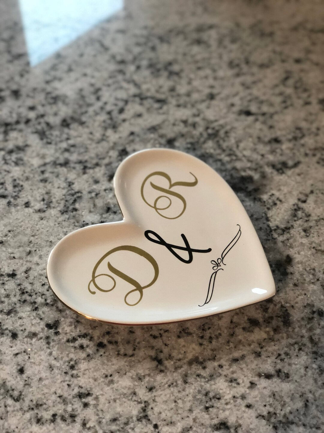 Ring Holder, Personalized Ring Holder, Wedding Ring Holder, Initials ...