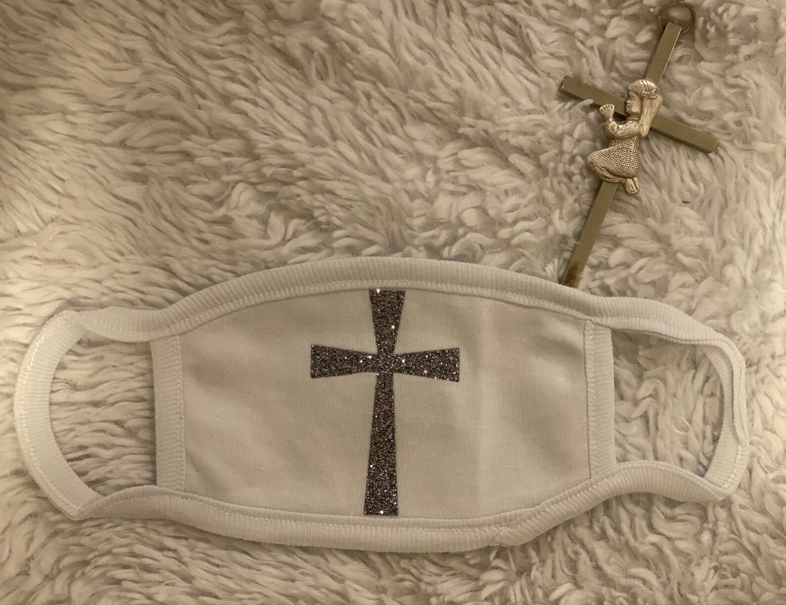 First communion child mask first communion room child face | Etsy