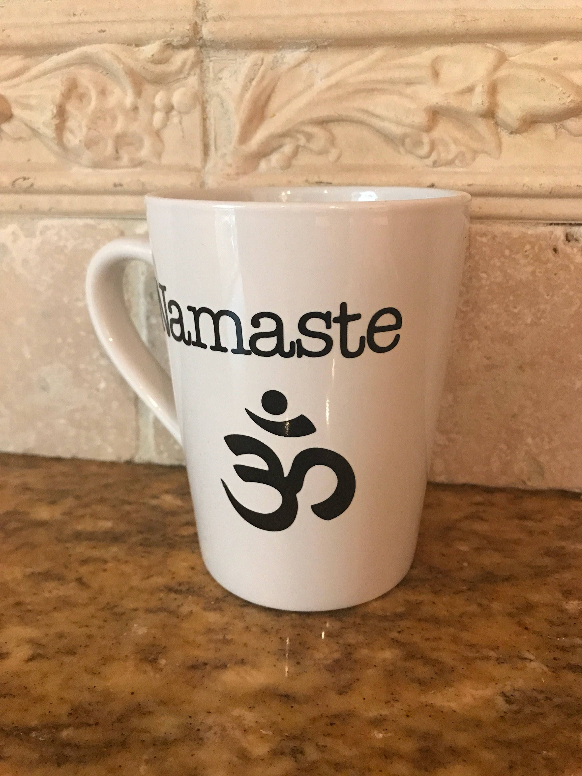 Namaste mug yoga mug namaste yoga teacher gift yoga coffee | Etsy