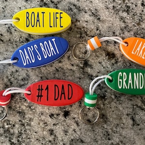 Floating Keychain, Floating Keychain, Personalized Key Chain, Boat ...