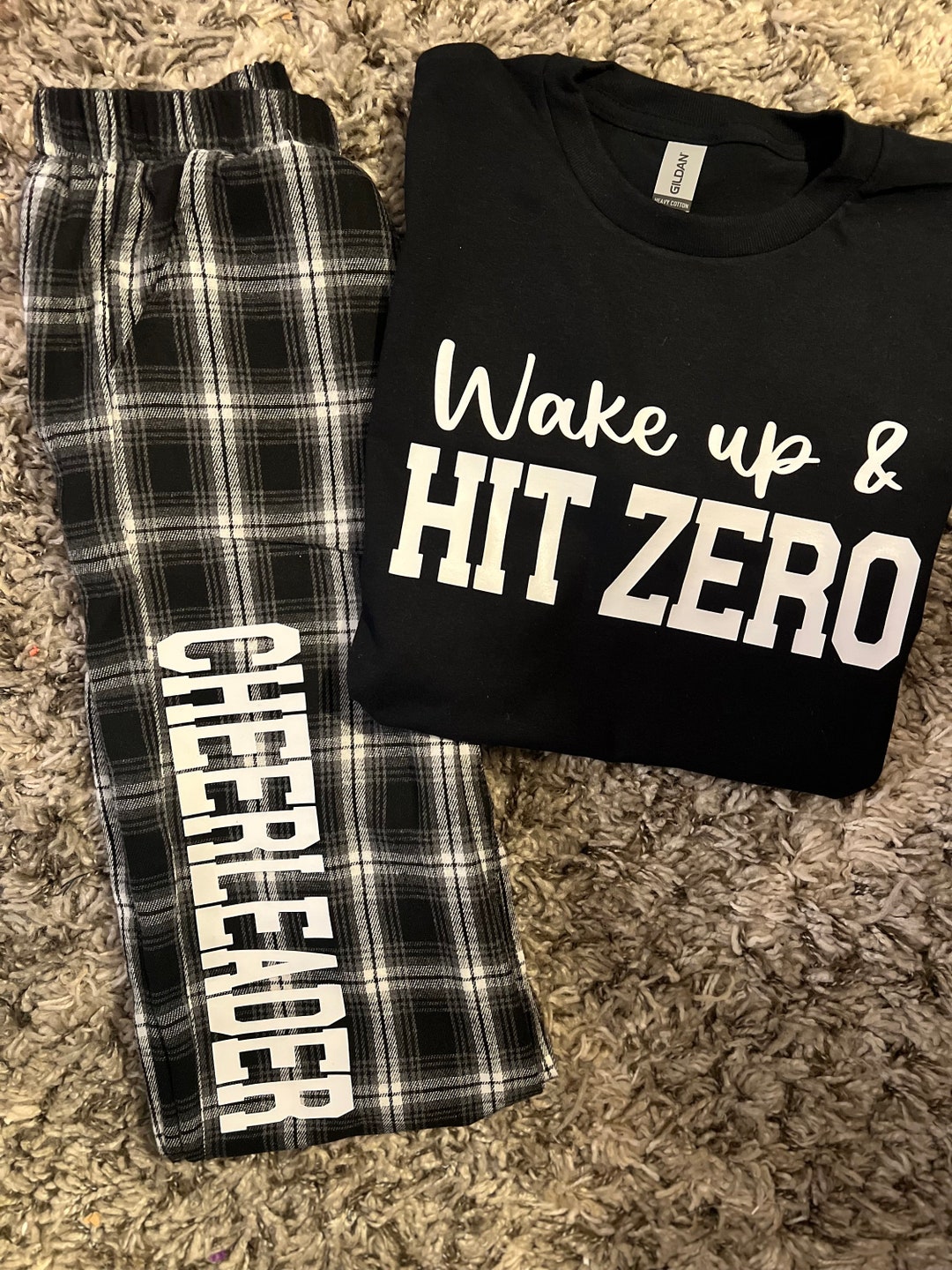 Cheer Pajamas, Cheer Pajama Gift, Team Cheer Gift, Team Pajamas, Sleep ...