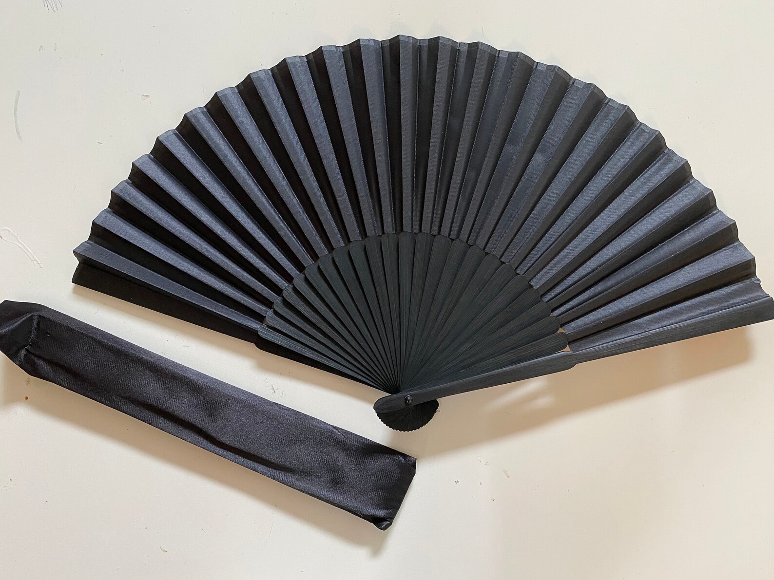 Black Hand Fan handheld Folding Fan Man Hand Fanboy Hand | Etsy