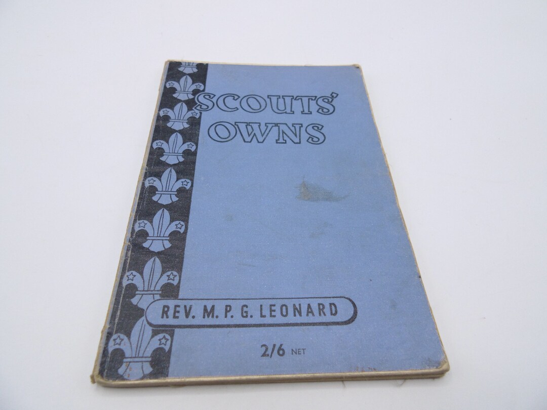 Scouts' Own by Rev MPG Leonard, 1944, Vintage Scouting Religion Book - Etsy