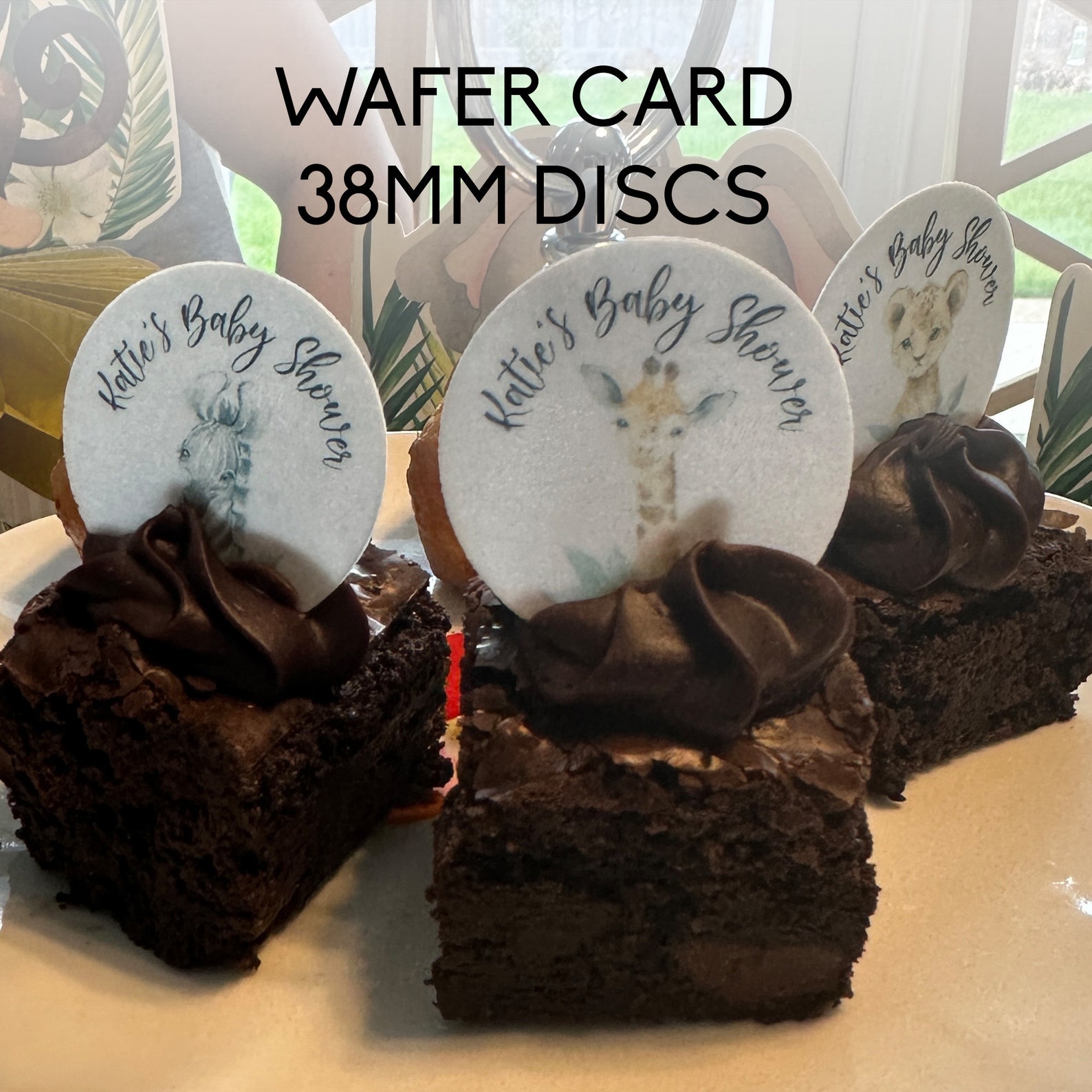 Cupcake Toppers Personalised Edible Icing Discs 2 50mm, 1.5 38mm Pre ...