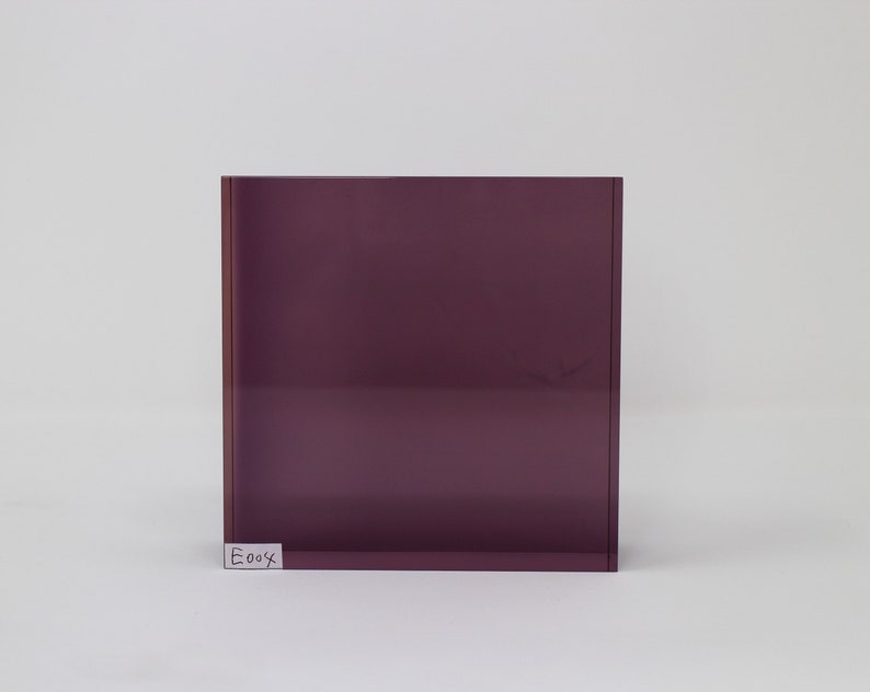 Translucent tinted see through black acrylic colour block 40mm | Etsy