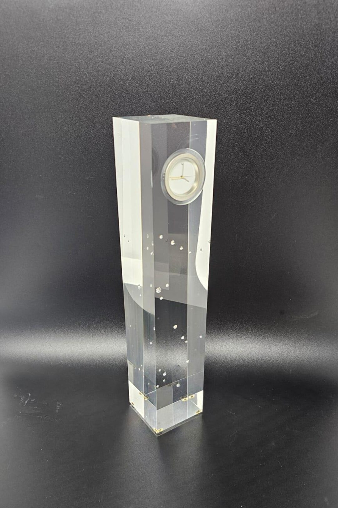 Used Swarovski Encased Acrylic Table Clock With Scorpion Star Layout ...