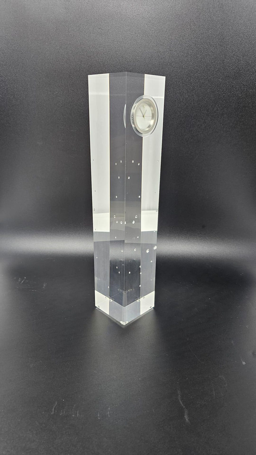 Swarovski Encased Acrylic Table Clock With Libra Star Sign Layout ...