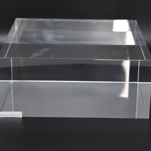 80 Mm Thickness Clear Cast Acrylic Block, Hand Polished - Etsy UK