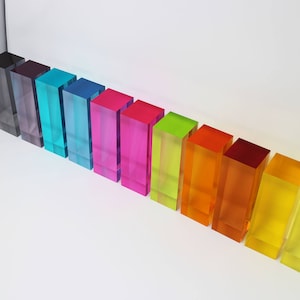 Translucent Tinted See Through Black Acrylic Colour Block, E004 - Etsy