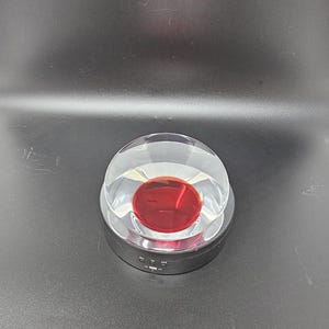 Acrylic 3D Circle Shape With Transparent Red Base Trophy or VMD Block ...