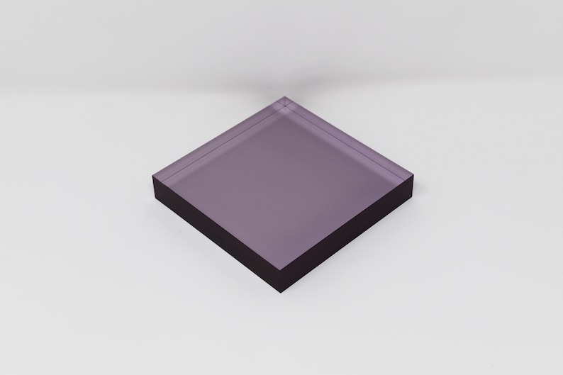 Translucent Tinted See Through Black Acrylic Colour Block - Etsy