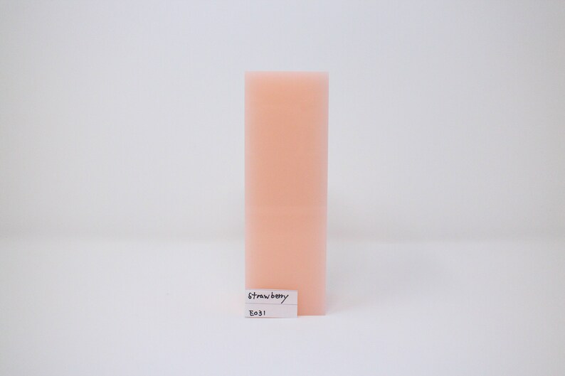 Opaque Strawberry E031 Acrylic Block 50mm Thickness, 50x50x150mm - Etsy UK