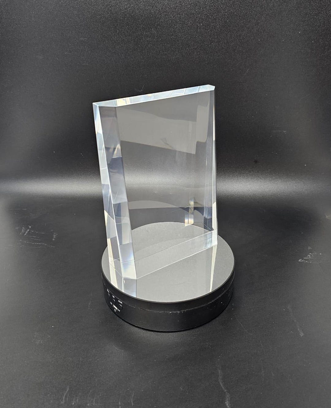 Clear Cast Acrylic 3D Trophy Block or VMD, Hand Polished, 160x120x40mm ...