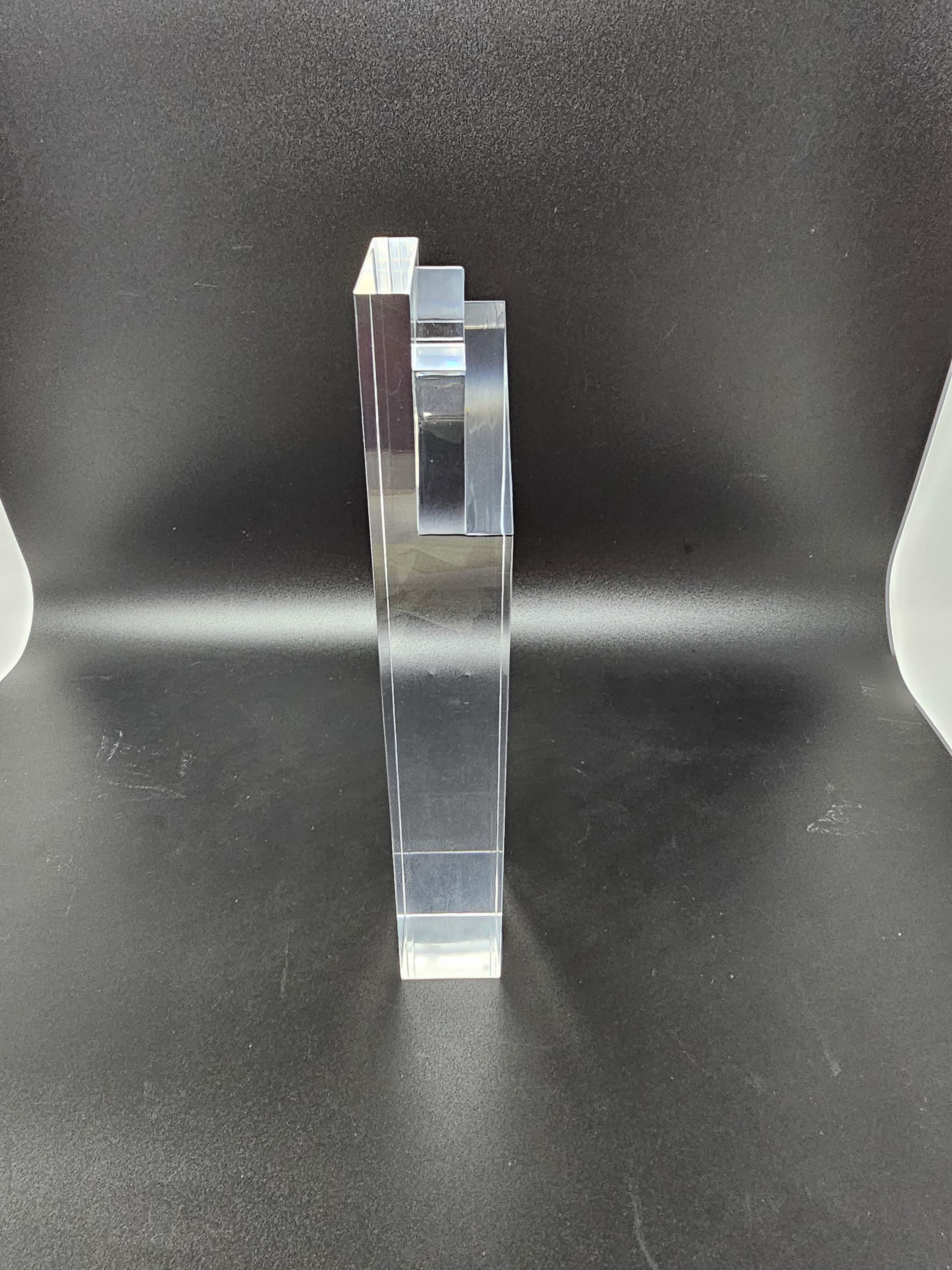 Clear Cast Acrylic 3D Trophy or VMD, Star Shape Machined Block, Hand ...