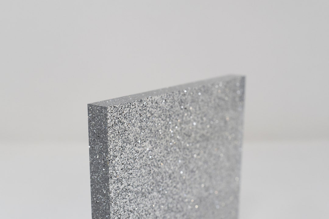 10mm W710 Silver Glitter Acrylic Sheet - Etsy