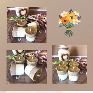 Vanilla Cupcake Natural Wax Votive Set Vegan Gift Set Scented Candles ...