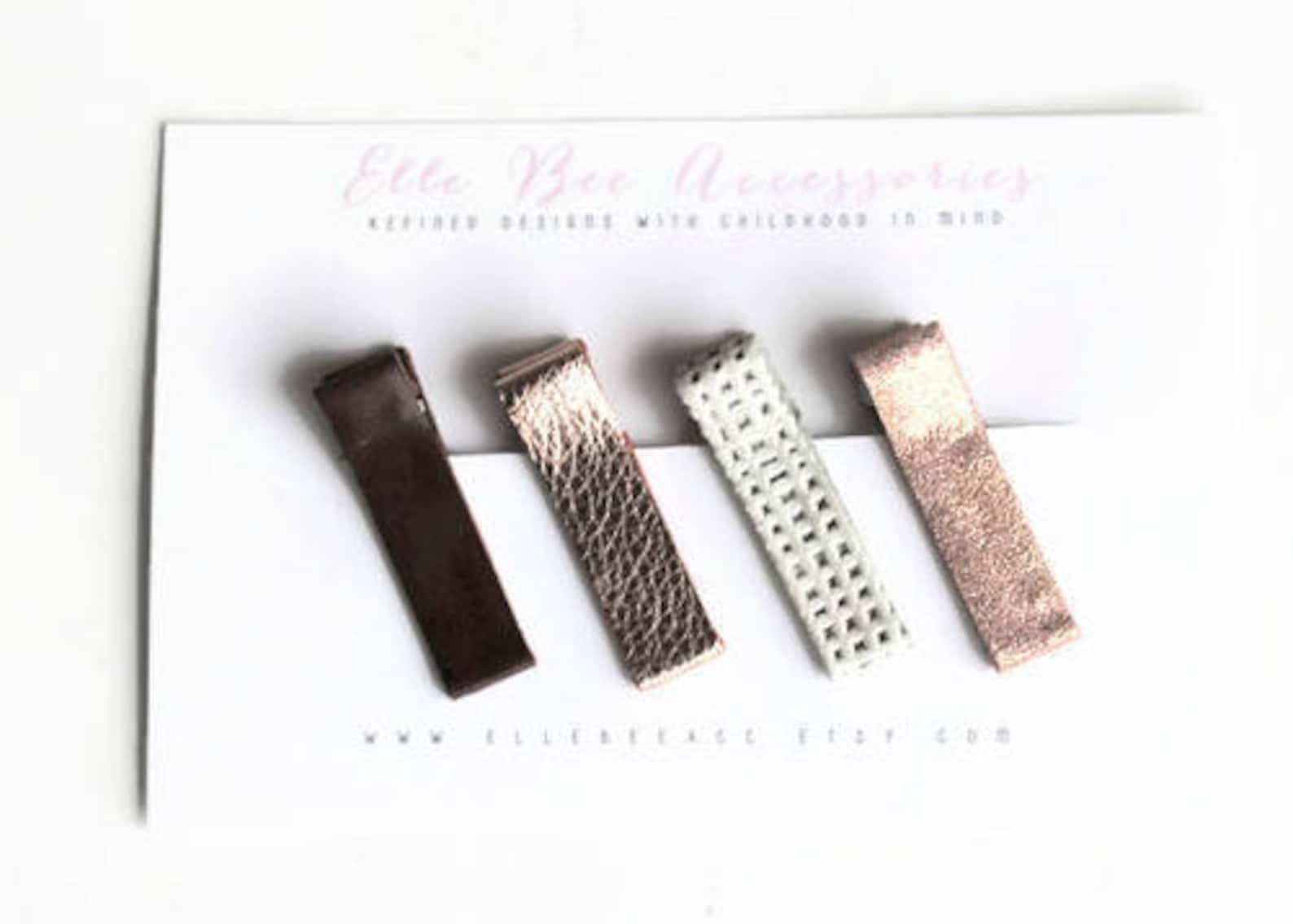 Leather Hair Clip, Hair Clips, Hair Clips for Girls, Hairclips for Kids ...