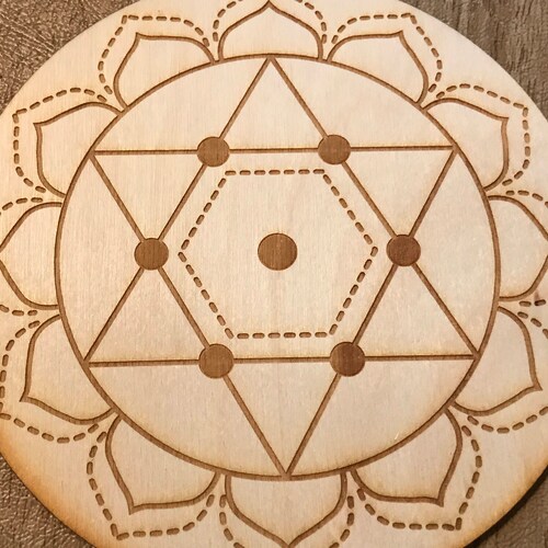 Heart Chakra Crystal Grid Altar Decoration - Etsy