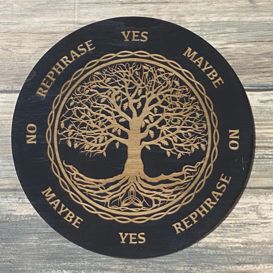 Tree of Life Pendulum Board - Tree of Life Divination Board - Celtic ...