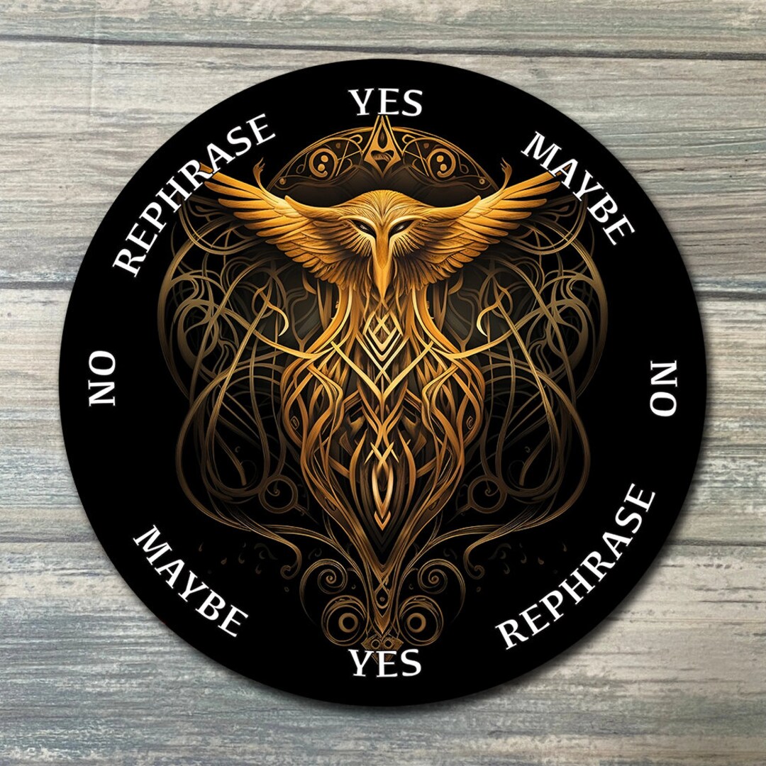 Celtic Bird Pendulum Board - Celtic Bird Divination Board - Full Color ...