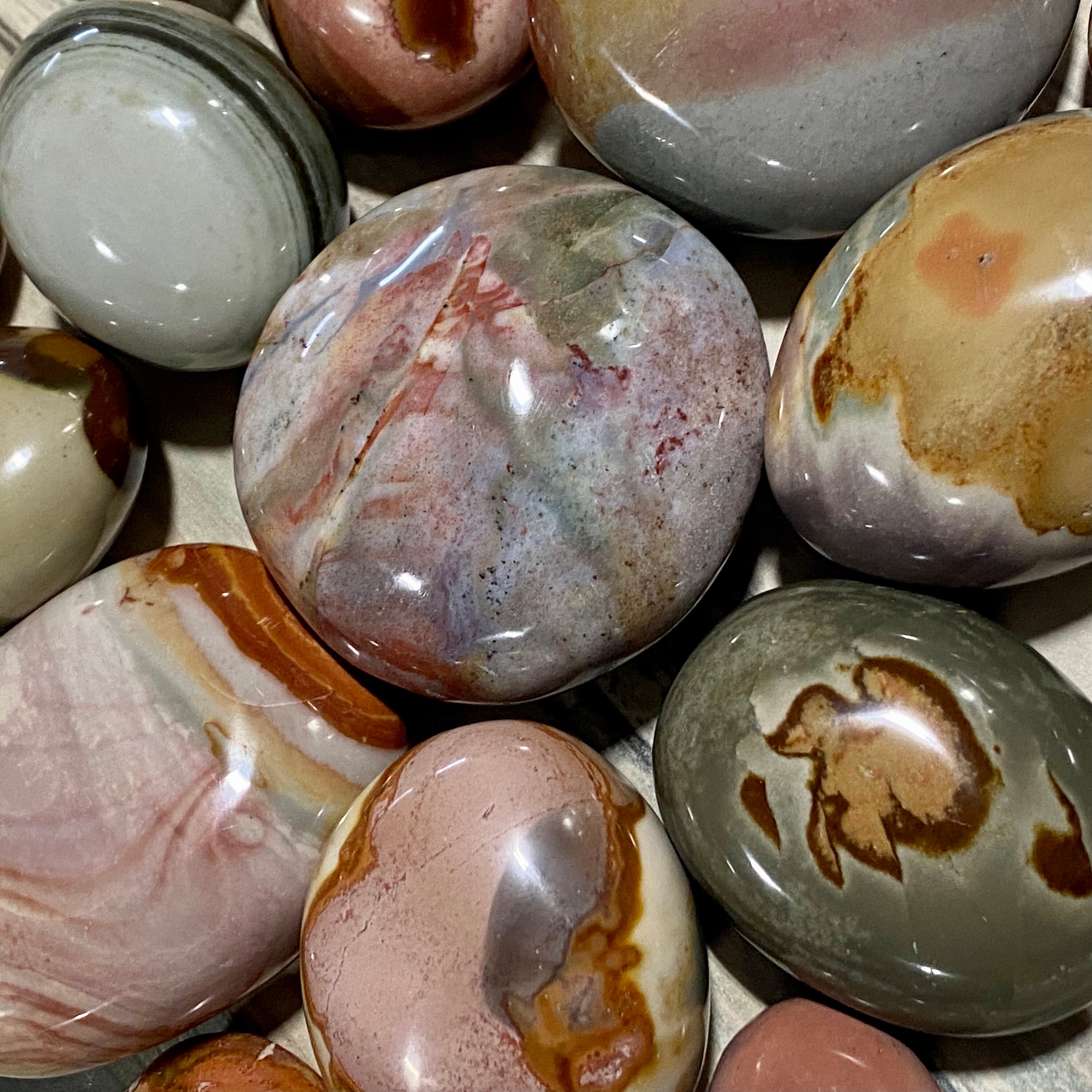Polychrome Jasper PALM STONE Desert Jasper Fortune Crystal | Etsy