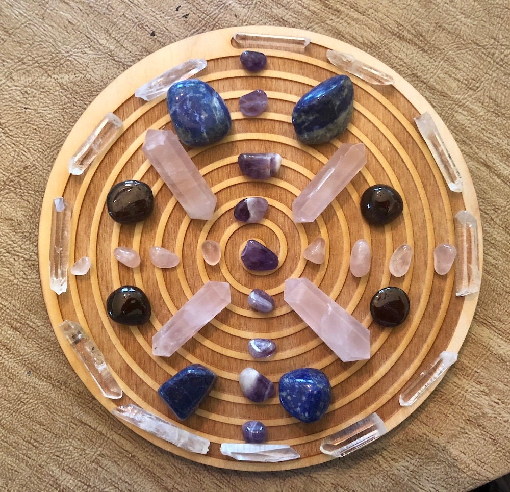 Spiral Crystal Grid - Altar Decoration - Etsy