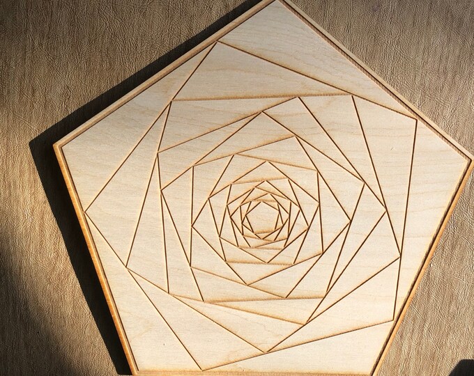 Geometric Pentagon Crystal Grid - Altar Decoration - Etsy