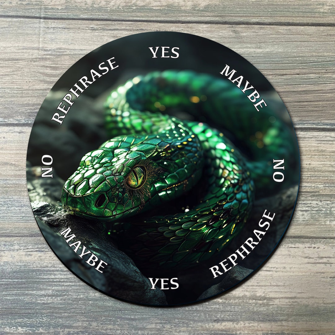 Snake Pendulum Board - Serpent Divination Board - Full Color - Altar ...