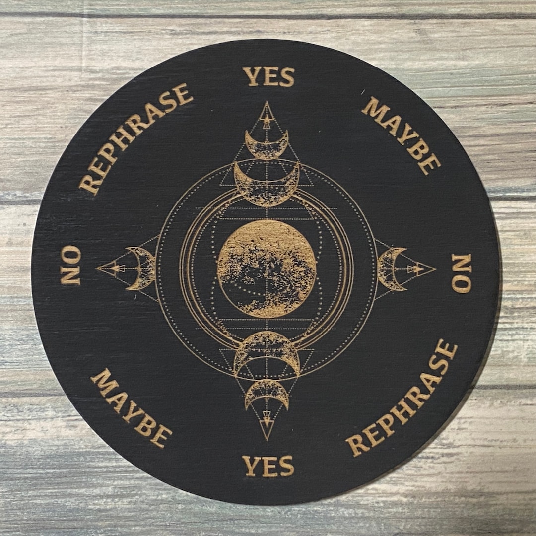 Triple Moon Pendulum Board - Triple Moon Divination Board - Altar ...