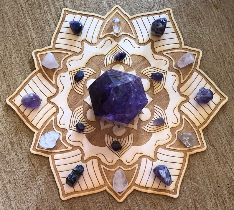 Mandala Crystal Grid 1 Altar Decoration - Etsy