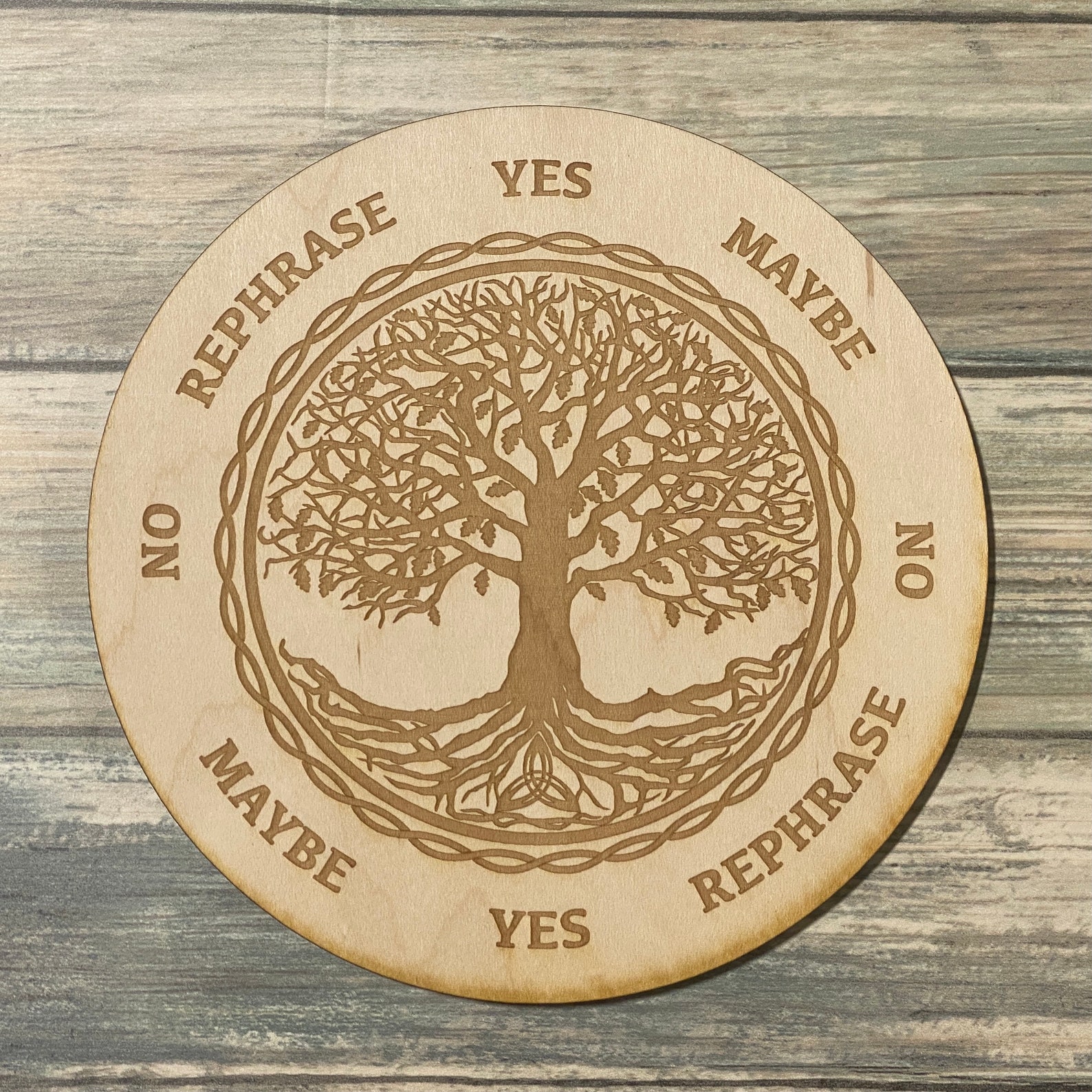 Tree of Life Pendulum Board - Tree of Life Divination Board - Celtic ...