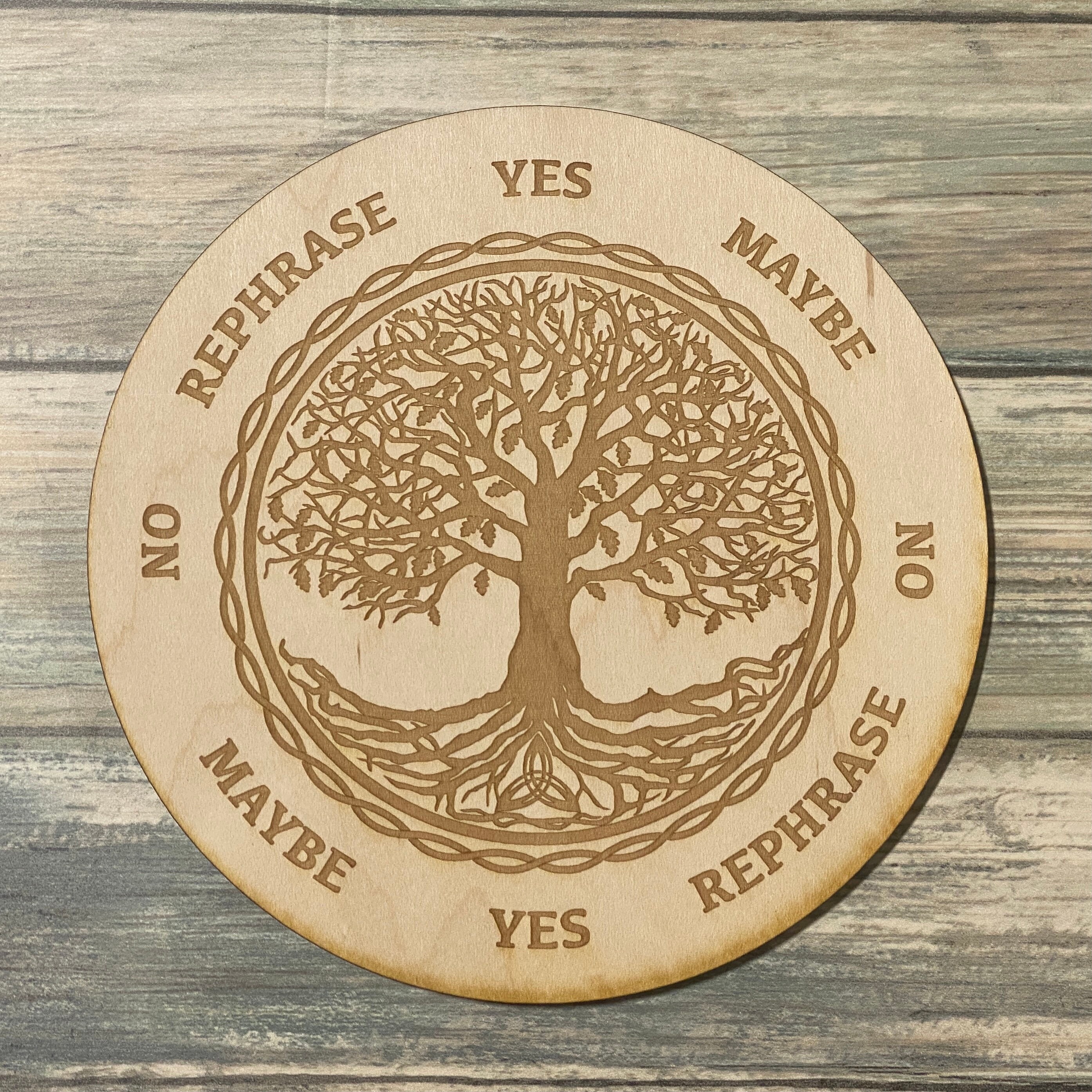 Tree of Life Pendulum Board - Tree of Life Divination Board - Celtic ...