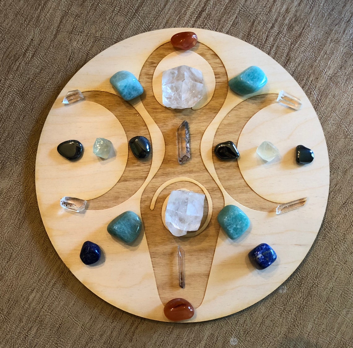 Goddess Moon Crystal Grid - Altar Decoration - Etsy