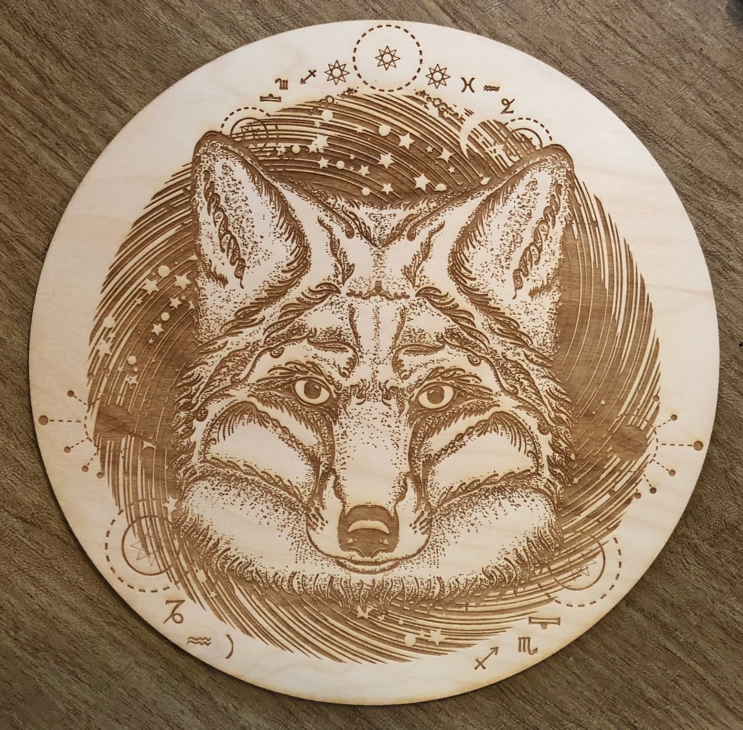 Fox Crystal Grid - Altar Decoration - Etsy