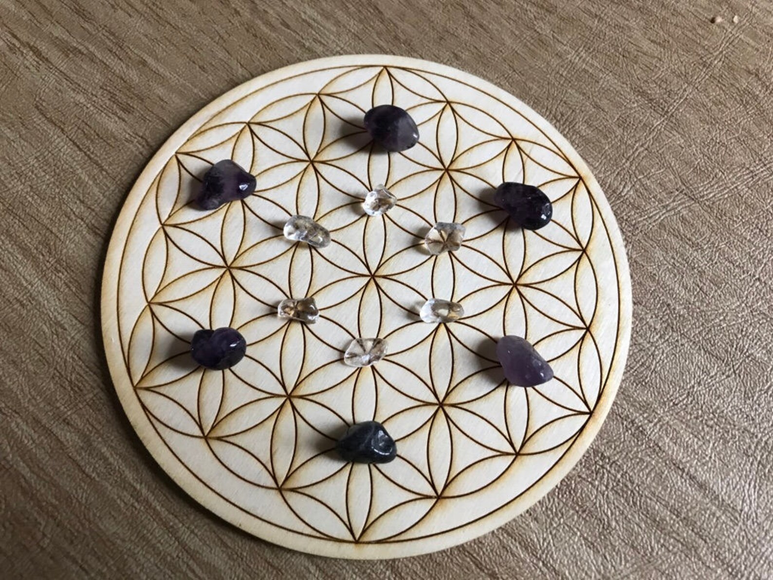 Flower of Life Crystal Grid - Altar Decoration - Etsy