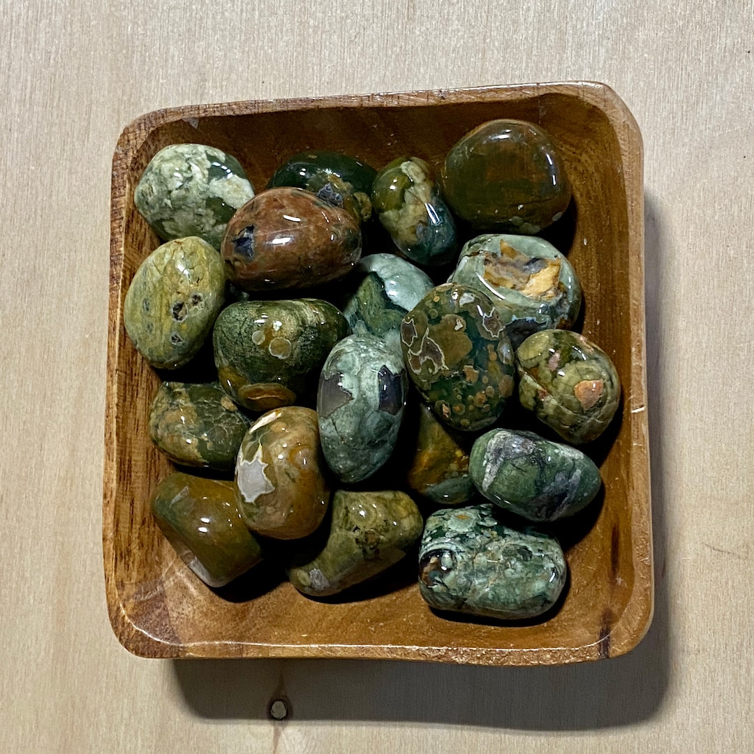 Rhyolite Rainforest Jasper TUMBLED - Tumbled Rhyolite - Tumbled ...