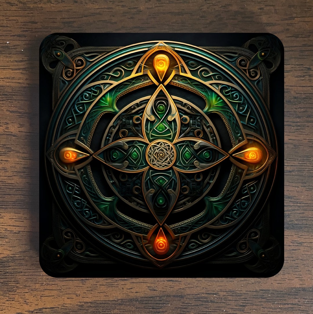 Celtic Square Magnet - Celtic Square Refrigerator Magnet - Spiritual ...