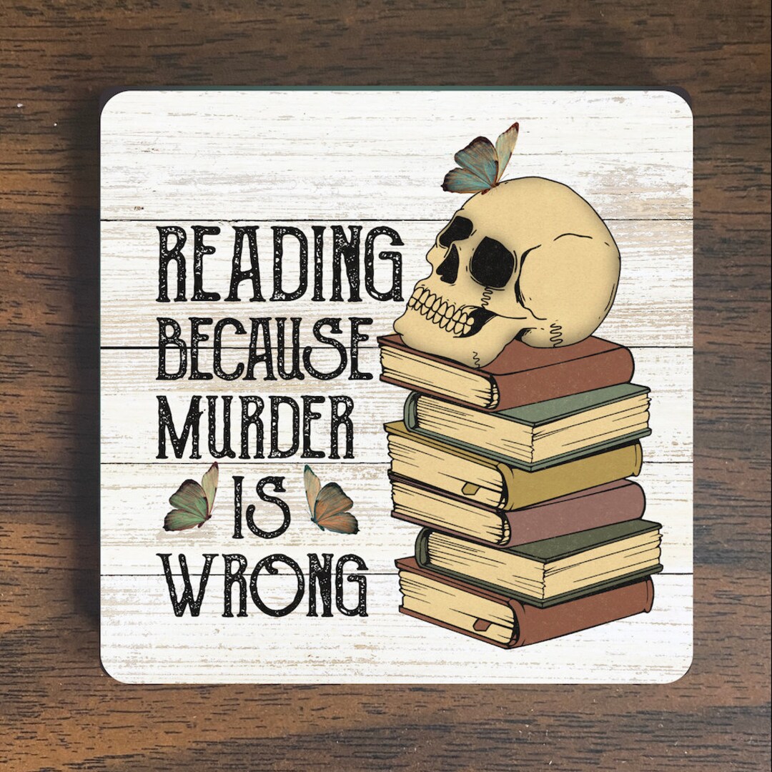Reading Magnet Snarky Magnet Skull Magnet Refrigerator Magnet Adult ...