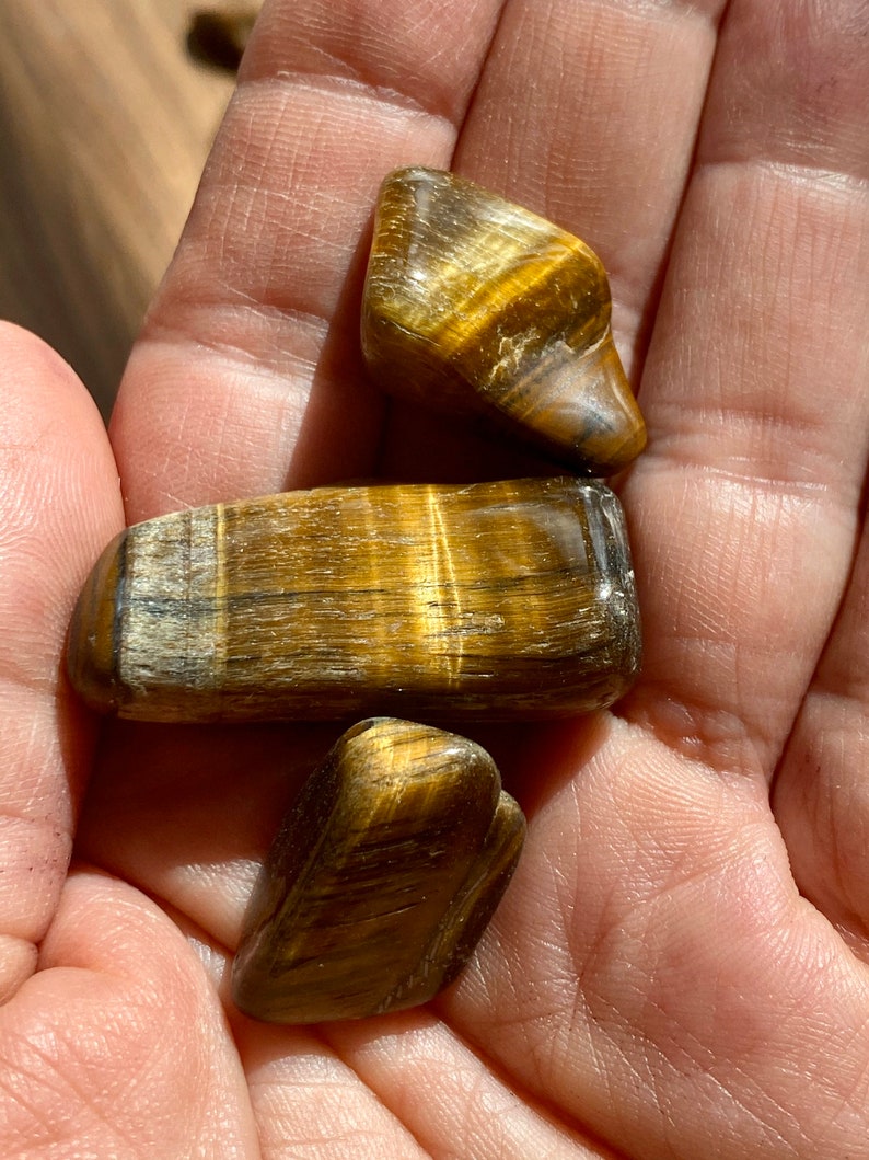 Tiger Eye TUMBLED Africa - Tumbled Tiger Eye - Tigers Eye - Third Eye ...