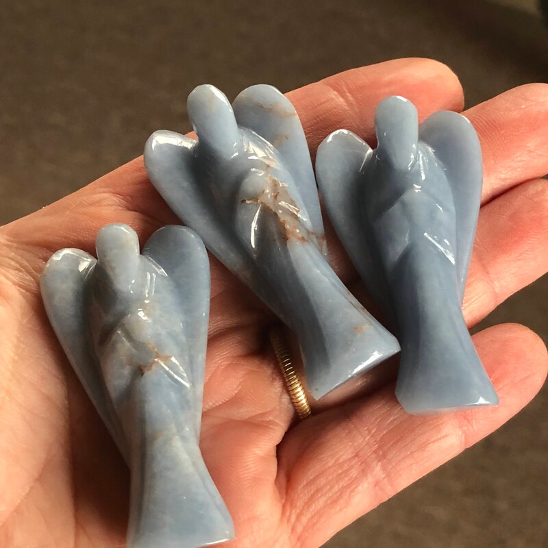 Angelite Crystal - Etsy