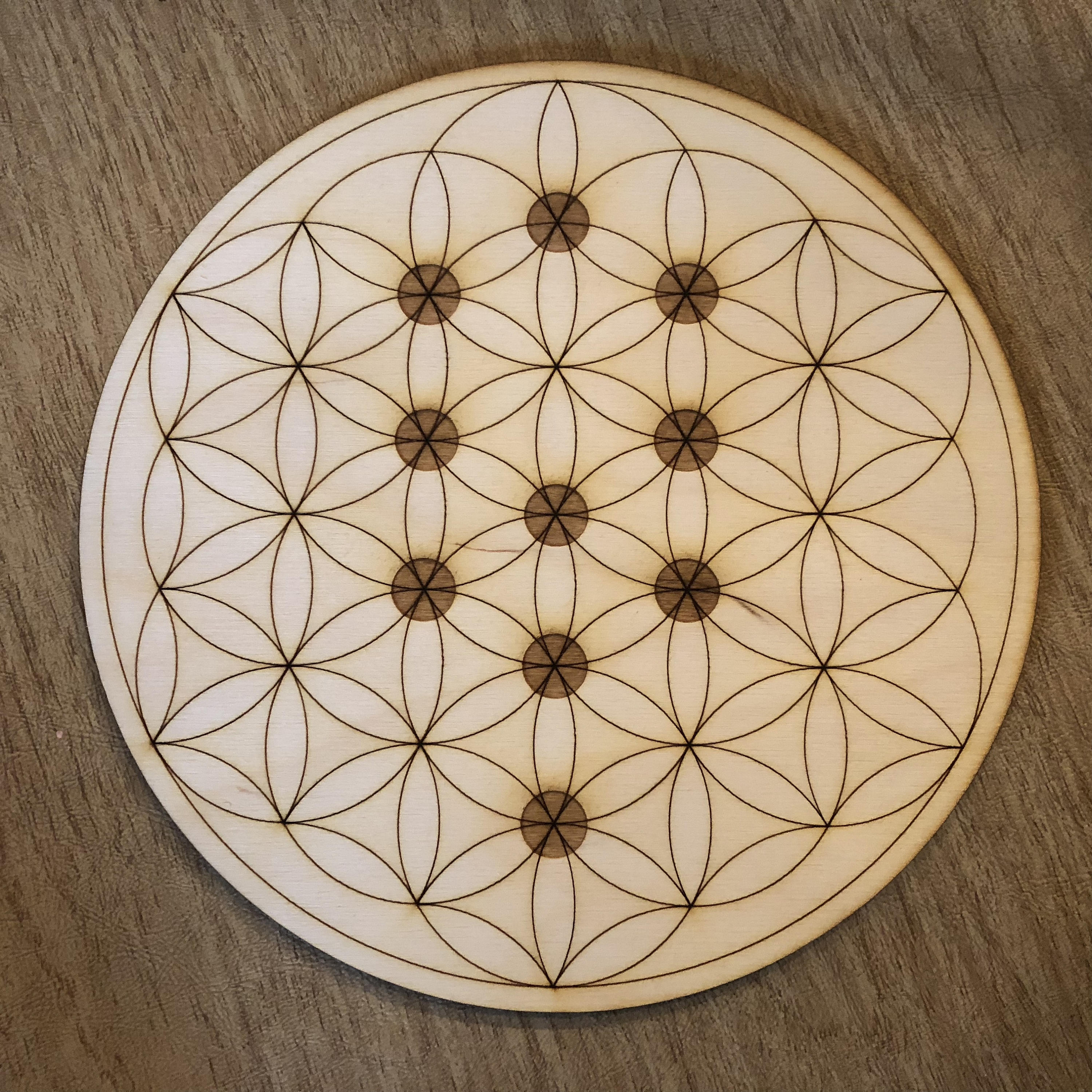 Flower of Life Tree of Life Crystal Grid - Altar Decoration - Etsy