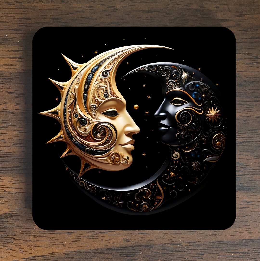 Sun Moon Magnet - Sun Moon Refrigerator Magnet - Spiritual Magnet ...