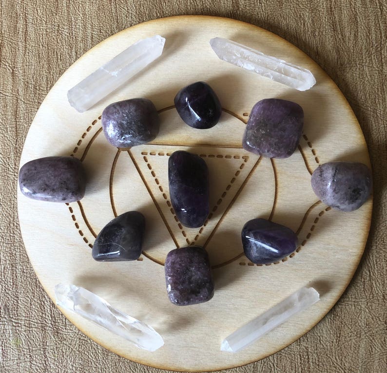 Third Eye Chakra Crystal Grid - Altar Decoration - Etsy