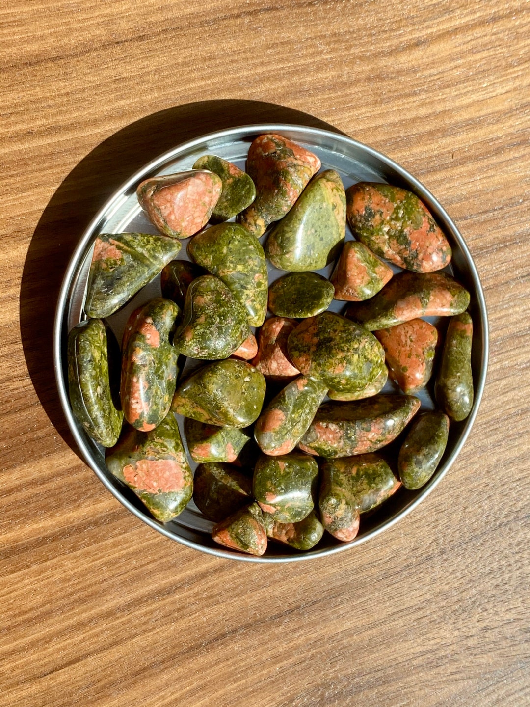 Unakite TUMBLED Africa - Tumbled Unakite - Heart Chakra - 4th Chakra ...