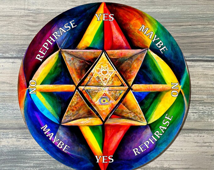 Merkaba Pendulum Board Merkaba Divination Board Full Color Altar ...