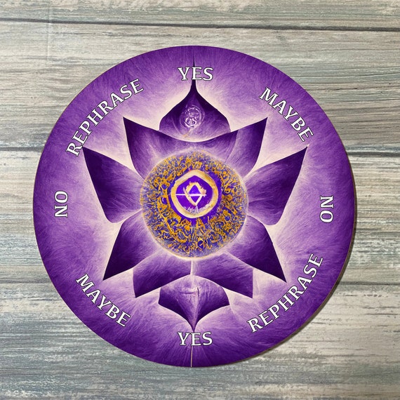 Crown Chakra Pendulum Board Crown Chakra Divination Board - Etsy