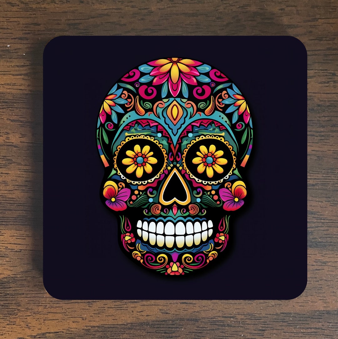 Sugar Skull Magnet - Sugar Skull Refrigerator Magnet - Spiritual Magnet ...