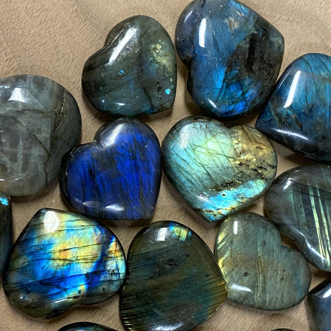 Labradorite HEARTS From Madagascar 3 to 4 Centimeters - Etsy