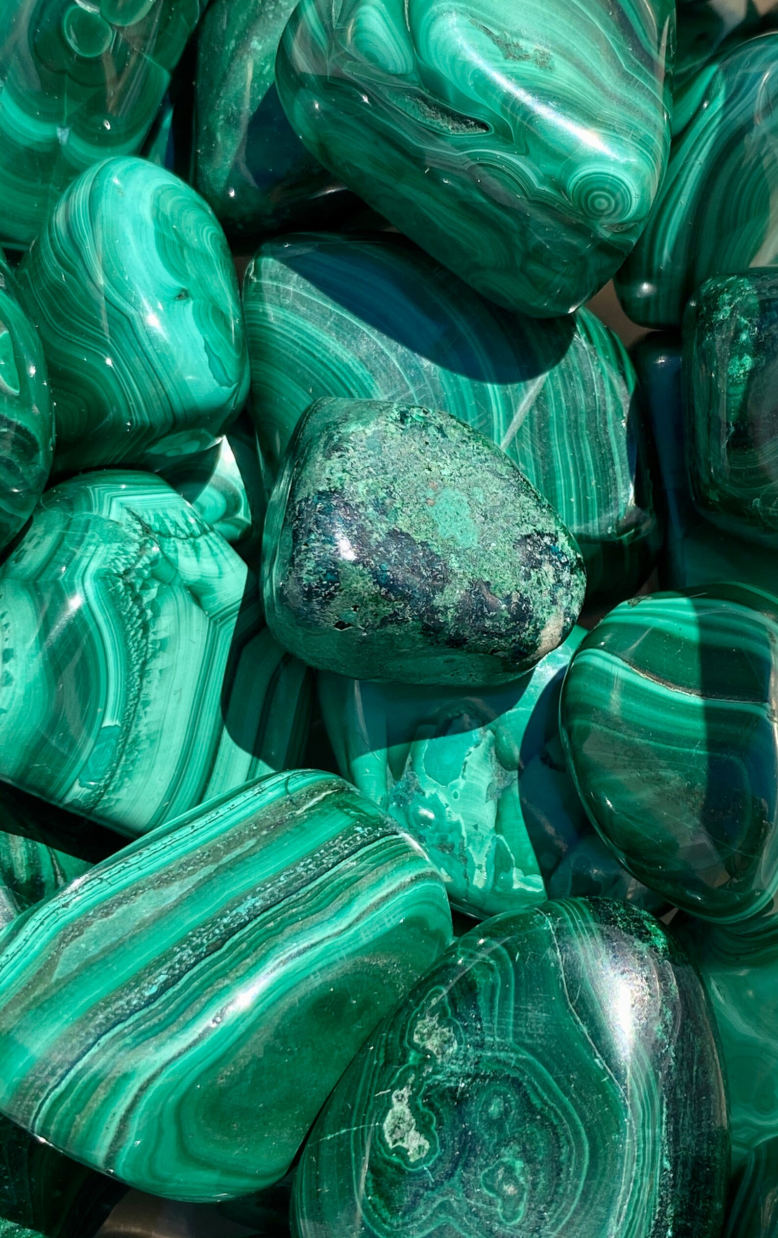 Malachite TUMBLED Medium & Large Tumbled Malachite Heart - Etsy