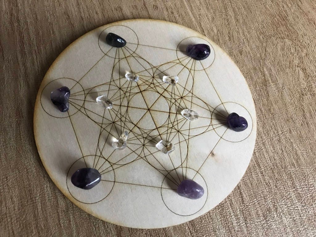 Metatron's Cube Crystal Grid - Altar Decoration - Etsy